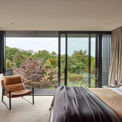 Metro Sliding Doors - Matt Flaxpod | Custom Aluminium Doors Auckland ...